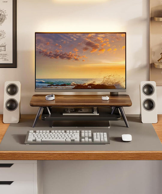 Desk Shelves for Storage & Ergonomic Setup – FENGE
